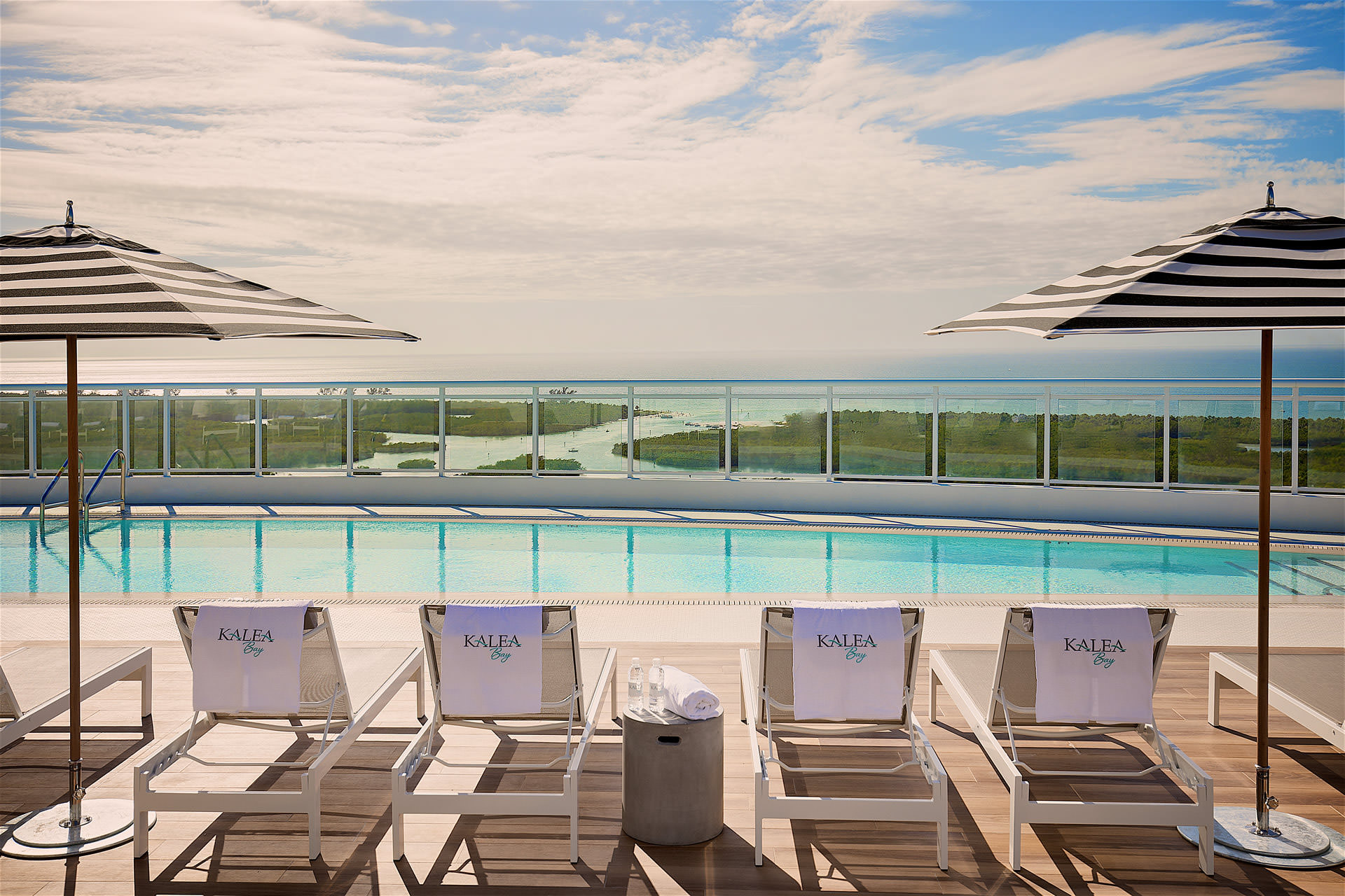 Private Residences products and pool marbles