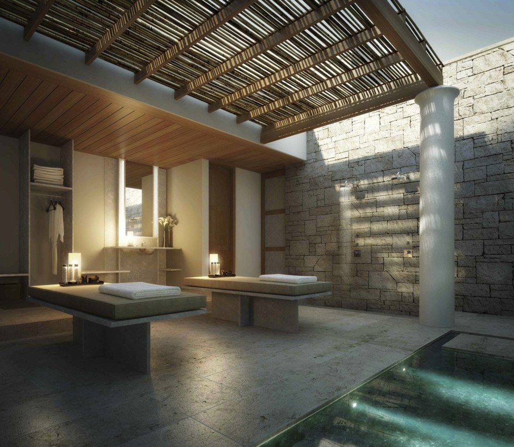 Aman Zoe Resorts & Spa products and pool marbles